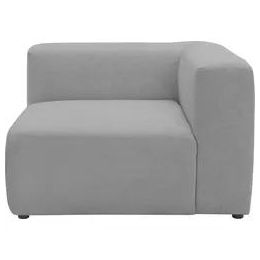 Sofa-Eckelement Home Affaire "Utvik", grau (hellgrau), B:108cm H:69cm T:108cm, 100%Polyester, Polsterelemente, als Modul oder separat verwendbar