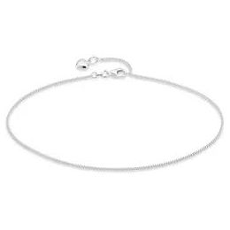 Fu&szlig;kette Bruno Banani "Schmuck Geschenk Silber 925 K&ouml;rperschmuck Panzerkette Herz", silber (silberfarben), Fu&szlig;ketten, Damen, Silber 925 (Sterlingsilber), Made in Germany