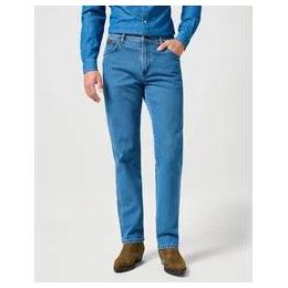 Gerade Jeans Wrangler "Texas", Herren, Gr. 42, L&auml;nge 30, blau (desert mirage), Denim/Jeans, Obermaterial: 99% Baumwolle, 1% Elasthan, Basic, regular fit lang, Jeans