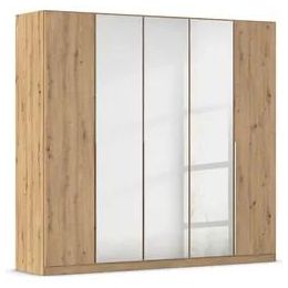 Dreht&uuml;renschrank OTTO HOME "Kleiderschrank Schrank Garderobe AGORDO mit Dekor- oder Hochglanzfront", braun (eiche artisan), B:226cm H:210cm T:54cm, Holzwerkstoff, Schr&auml;nke, Dreht&uuml;renschrank, durchdachte Innenausstattung, in 8 Breiten und 2 H&ouml;hen MADE IN GERMANY, Topseller