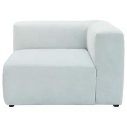Sofa-Eckelement Home Affaire "Utvik", blau (hellblau), B:108cm H:69cm T:108cm, 95% Polyester, 5% Nylon, Polsterelemente, als Modul oder separat verwendbar