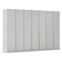 Dreht&uuml;renschrank OTTO HOME "Kleiderschrank Kleiderschr&auml;nke Schrank Garderobe AGORDO mit Glasfront", grau (seidengrau, glas seidengrau), B:315cm H:210cm T:54cm, Holzwerkstoff, Schr&auml;nke, Dreht&uuml;renschrank, durchdachte Innenausstattung, in 7 Breiten und 2 H&ouml;hen MADE IN GERMANY, Topseller