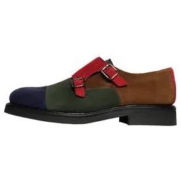 Slipper Henry Stevens "Barkley CDM Businessschuh", Herren, Gr. 45, braun (gr&uuml;n, blau, braun, rot), Kalbsvelours, Schuhe Slipper, Herren Slipper Lederschuhe handgefertigt, Anzugschuhe