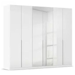Dreht&uuml;renschrank OTTO HOME "Kleiderschrank Kleiderschr&auml;nke Schrank Garderobe AGORDO mit Glasfront", wei&szlig; (alpinwei&szlig;, glas kristallwei&szlig;), B:271cm H:229cm T:54cm, Holzwerkstoff, Schr&auml;nke, Dreht&uuml;renschrank, durchdachte Innenausstattung, in 7 Breiten und 2 H&ouml;hen MADE IN GERMANY