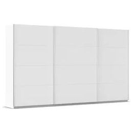 Schwebet&uuml;renschrank OTTO HOME "Kleiderschrank Schrank Garderobe AGORDO mit Dekor- oder Hochglanzfront", wei&szlig; (alpinwei&szlig;, griffleisten alufarbig), B:360cm H:210cm T:62cm, Holzwerkstoff, Schr&auml;nke, Schwebet&uuml;renschrank, in 4 Breiten und 2 H&ouml;hen MADE IN GERMANY