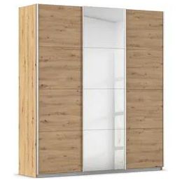 Schwebet&uuml;renschrank OTTO HOME "Kleiderschrank Schrank Schlafzimmerschrank Garderobe AGORDO", eiche artisan, griffleisten alufarbig, B:203cm H:229cm T:62cm, Holzwerkstoff, Schr&auml;nke, Schwebet&uuml;renschrank, Top Innenausstattung, in 4 Breiten und 2 H&ouml;hen MADE IN GERMANY, Topseller