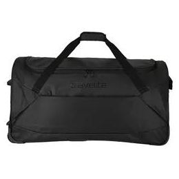 Reisetasche Travelite "BASICS L, verschiedene Ausf&uuml;hrungen und Farben", Gr. B/H/T: 71cm x 37cm x 37cm, schwarz, Tarpaulin, Taschen Reisetasche, Freizeittasche Sporttasche wasserabweisend Kantenschutz