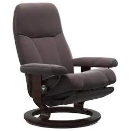 Relaxsessel stressless "Consul", braun (bordeaux paloma), B:85cm H:100cm T:77cm, Leder BATICK: BATICK ist ein leicht korrigiertes, durchgef&auml;rbtes und genarbtes M&ouml;belleder, bei dem die meisten Unebenheiten und Spuren in der Regel entfernt wurden.;Leder PALOMA: PALOMA ist ein durchgef&auml;rbtes Semianilin-M&ouml;belleder mit nat&uuml;rlicher Narbung.;ROHLEDER Stoff Q2 FARON: Ein fester zuverl&auml;ssiger Boucl&eacute; mit ei
