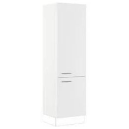 Seitenschrank IMPULS K&Uuml;CHEN "Valencia", Breite/H&ouml;he: 60/205,1 cm", wei&szlig;, B:60cm H:205,1cm T:57,6cm, Dekorfolie, Holzwerkstoff, Schr&auml;nke, Seitenschrank, vormontiert, mit Dreht&uuml;ren, mit verstellbaren Fachb&ouml;den