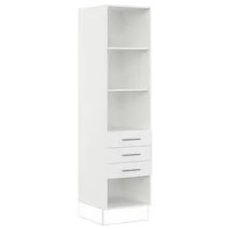 Seitenschrank IMPULS K&Uuml;CHEN "Valencia", Breite/H&ouml;he: 50/190,7 cm, mit Soft-Close", wei&szlig;, B:50cm H:190,7cm T:57,6cm, Dekorfolie, Holzwerkstoff, Schr&auml;nke, Seitenschrank, vormontiert, mit Schubk&auml;sten, mit verstellbaren Fachb&ouml;den