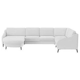 Sit & More Wohnlandschaft SIT & MORE "Soul U-Form", silber, B:372cm H:90cm T:227cm, 100% Polyester, Sofas, Wohnlandschaft, wahlweise mit Bettfunktion und Schubkasten