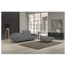 2,5-Sitzer Egoitaliano "Gloria, super bequem und hochwertige Verarbeitung, edles Design", grau (steingrau), B:236cm H:96cm T:109cm, Luxus-Micofaser Lederoptik (100% Polyester) ist ein neues technisches Gewebe mit einem visuellen und taktilen Aspekt, der dem Nubuk sehr nahe kommt, mit innovativen Eigenschaften. Seine au&szlig;erordentliche Weichheit kommt von einem exklusiven Produktionsprozess, der Unre