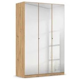 Dreht&uuml;renschrank Rauch "Reflect", braun (eiche artisan), B:136cm H:210cm T:54cm, Holzwerkstoff, Schr&auml;nke, Dreht&uuml;renschrank, mit Spiegelfront, inkl. praktischer Inneneinteilung und Stoffboxen-Set