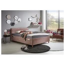 Meise M&ouml;bel Kinderbett MEISE.M&Ouml;BEL "FUN", rosa (rose, rose), B:103cm L:215cm, Betten, Kinderbett, Polsterbett wahlweise mit Bettkasten, Jugendbett inkl. USB-Anschluss