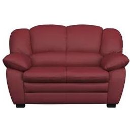 2-Sitzer COTTA "Casino", rot, B:159cm H:88cm T:92cm, 100% Echtleder, Sofas, Polstergarnitur, auch als Set erh&auml;ltlich
