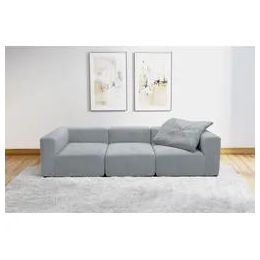 3-Sitzer Home Affaire "Utvik bestehend aus 2 Eck- und 1 Mittelelement", grau, B:301cm H:69cm T:108cm, 95% Polyester, 5% Nylon, Sofas, einzelne Module f&uuml;r individuelle Zusammenstellung