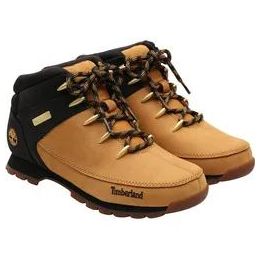 Schn&uuml;rboots Timberland "EURO SPRINTMID LACE UP BOOT", Damen, Gr. 47,5, gelb (wheat, nubuck, w, schwarz), Leder, Synthetik, Schuhe Schn&uuml;rboots, Winterstiefel, Schn&uuml;rstiefel, Winterschuhe