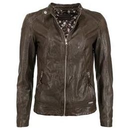 Lederjacke Mustang "31020258", Damen, Gr. S, braun (chocolate), Obermaterial: 100% Schafsleder, Jacken