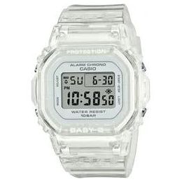 Chronograph Casio BABY-G, transparent, Armbanduhren, Damen, Chronograph, Quarzuhr, Armbanduhr, Damenuhr, automatischer Kalender, digital, Timer