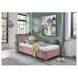 Meise M&ouml;bel Kinderbett MEISE.M&Ouml;BEL "COOL", rosa (rose, rose), B:130cm L:210cm, Betten, Kinderbett, Polsterbett wahlweise mit Bettkasten, Jugendbett inkl. USB-Anschluss