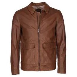Lederjacke Mustang "31022130", Herren, Gr. XL, rot (oxifire), Obermaterial: 100% Lammleder. Innenfutter: 100% Polyester. &Auml;rmelfutter: 100% Polyester, Jacken