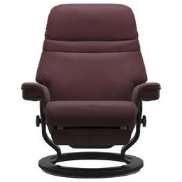 Relaxsessel stressless "Sunrise", rot (bordeaux batick), B:88cm H:103cm T:78cm, Leder BATICK: BATICK ist ein leicht korrigiertes, durchgef&auml;rbtes und genarbtes M&ouml;belleder, bei dem die meisten Unebenheiten und Spuren in der Regel entfernt wurden.;Leder PALOMA: PALOMA ist ein durchgef&auml;rbtes Semianilin-M&ouml;belleder mit nat&uuml;rlicher Narbung.;ROHLEDER Stoff Q2 FARON: Ein fester zuverl&auml;ssiger Boucl&eacute; mit ein
