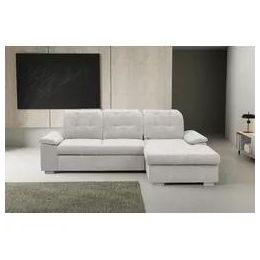 Ecksofa WERK2 "Carmen, mit Bettfunktion & Bettkasten, optional Sitztiefenverstellung", beige (creme), B:264cm H:105cm T:170cm, 92% Polyester, 8% Nylon, Sofas, Ecksofa, ohne Sitztiefenverstellung, Luxus-Microfaser Chenille, Creme