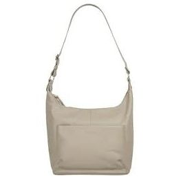 Shopper Bruno Banani, Damen, Gr. B/H/T: 38cm x 29cm x 11cm onesize, beige, Leder, leicht gl&auml;nzend, unifarben, Taschen Shopper, echt Leder