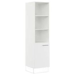 Seitenschrank IMPULS K&Uuml;CHEN "Valencia", Breite/H&ouml;he: 50/190,7 cm", wei&szlig;, B:50cm H:190,7cm T:57,6cm, Dekorfolie, Holzwerkstoff, Schr&auml;nke, Seitenschrank, vormontiert, mit Dreht&uuml;r, mit verstellbaren Fachb&ouml;den