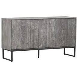 Sideboard GUTMANN FACTORY, grau, B:140cm H:78cm T:42cm, Massivholz, Sideboards, Sideboard, Kommode, Breite 140 cm