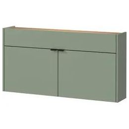 H&auml;ngeschuhschrank Germania "Ameca", gr&uuml;n (taupegr&uuml;n, navarra, eiche, nachbildung), B:109,5cm H:57cm T:22cm, Holzwerkstoff, Schr&auml;nke, T&uuml;ren mit Soft-Close, 110x22x57 cm, Made in Germany