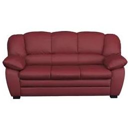 2,5-Sitzer COTTA "Casino", rot, B:191cm H:88cm T:92cm, 100% Echtleder, Sofas, Polstergarnitur, auch als Set erh&auml;ltlich