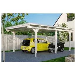 Skan Holz Einzelcarport SKANHOLZ "Emsland", wei&szlig;, B/H/T: 223cm x, Carports, versch. Farben