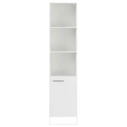 Seitenschrank IMPULS K&Uuml;CHEN "Valencia", Breite/H&ouml;he: 50/205,1 cm", wei&szlig;, B:50cm H:205,1cm T:57,6cm, Dekorfolie, Holzwerkstoff, Schr&auml;nke, Seitenschrank, vormontiert, mit Dreht&uuml;r, mit verstellbaren Fachb&ouml;den
