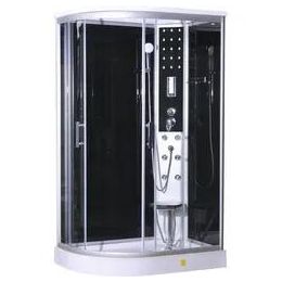Komplettdusche Sanotechnik "Komplettduschkabine VARIO rechts", silber (chromfarben), B:120cm H:215cm T:80cm, Duschkabinen, Ma&szlig;e: 80x120x215cm