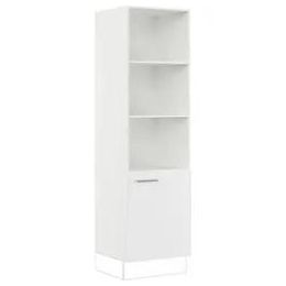 Seitenschrank IMPULS K&Uuml;CHEN "Valencia", Breite/H&ouml;he: 60/205,1 cm", wei&szlig;, B:60cm H:205,1cm T:57,6cm, Dekorfolie, Holzwerkstoff, Schr&auml;nke, Seitenschrank, vormontiert, mit Dreht&uuml;r, mit verstellbaren Fachb&ouml;den
