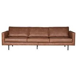 3-Sitzer WOOOD "Rodeo Sofa", braun (cognac), B:277cm H:85cm T:86cm, Sofas, in Lederoptik, Breite 277 ccm