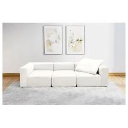 3-Sitzer Home Affaire "Utvik bestehend aus 2 Eck- und 1 Mittelelement", wei&szlig;, B:301cm H:69cm T:108cm, 95% Polyester, 5% Nylon, Sofas, einzelne Module f&uuml;r individuelle Zusammenstellung