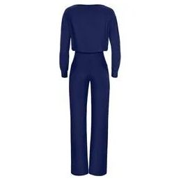 Jumpsuit WINSHAPE "JS101LSC", Damen, Gr. XS, Normalgr&ouml;&szlig;en, blau (dunkelblau), 85% Polyester, 15% Elasthan, Rundhals, Overalls Jumpsuit, Functional Comfort