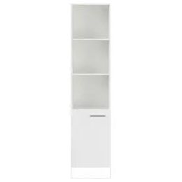 Seitenschrank IMPULS K&Uuml;CHEN "Valencia", Breite/H&ouml;he: 50/205,1 cm", wei&szlig;, B:50cm H:205,1cm T:57,6cm, Dekorfolie, Holzwerkstoff, Schr&auml;nke, Seitenschrank, vormontiert, mit Dreht&uuml;r, mit verstellbaren Fachb&ouml;den