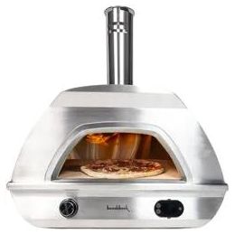 Gasgrill Buschbeck "Pizzaofen X1 inkl. Bluetooth-Thermometer", grau (edelstahl), B:48cm H:74cm T:52cm, Grills, BxTxH: 48x52x74 cm