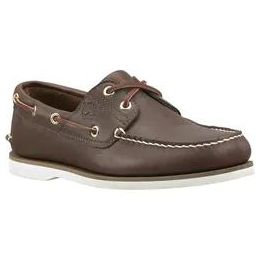 Bootsschuh Timberland "Men ́s 2 Exe Boat Shoe", Herren, Gr. 44, braun (schwarz, braun, smooth), Leder, Schuhe Bootsschuh