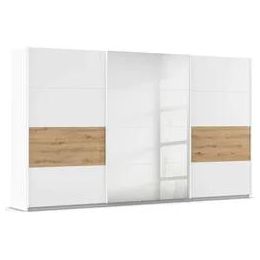 Schwebet&uuml;renschrank Rauch "Kleiderschrank Schrank Garderobe Ankleide Schlafzimmerschrank CORTONA", wei&szlig; (alpinwei&szlig;, eiche artisan), B:360cm H:210cm T:62cm, Holzwerkstoff, Schr&auml;nke, Schwebet&uuml;renschrank, inkl. Inneneinteilung, 2 Stoffboxen extra Einlegeb&ouml;den MADE IN GERMANY