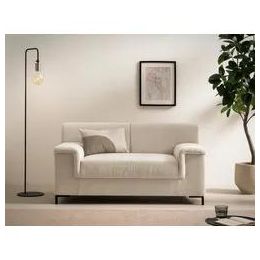 1,5-Sitzer Home Affaire "Jamie 2 B/T/H: 144/81/76 cm, auch in Cord", beige (creme), B:144cm H:76cm T:81cm, 100% Polyester, Sofas, zeitlos, modern, mit komfortablem Federkern