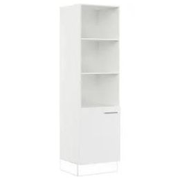Seitenschrank IMPULS K&Uuml;CHEN "Valencia", Breite/H&ouml;he: 60/205,1 cm", wei&szlig;, B:60cm H:205,1cm T:57,6cm, Dekorfolie, Holzwerkstoff, Schr&auml;nke, Seitenschrank, vormontiert, mit Dreht&uuml;r, mit verstellbaren Fachb&ouml;den