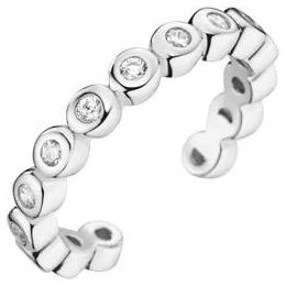 Ohrklemme Firetti "Schmuck Geschenk Silber 925 Ear Cuff", silber (silberfarben, kristallwei&szlig;, kristallwei&szlig;), Ohrringe, Damen, Silber 925 (Sterlingsilber), mit Zirkonia (synth.)