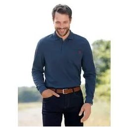 Poloshirt Catamaran "Langarm-Poloshirt", Herren, Gr. 48/50, blau (dunkelblau), 60% Baumwolle, 40% Polyester, unifarben, Shirts