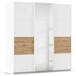 Schwebet&uuml;renschrank Rauch "Kleiderschrank Schrank Garderobe Ankleide Schlafzimmerschrank CORTONA", wei&szlig; (alpinwei&szlig;, eiche artisan), B:203cm H:210cm T:62cm, Holzwerkstoff, Schr&auml;nke, Schwebet&uuml;renschrank, inkl. Inneneinteilung, 2 Stoffboxen extra Einlegeb&ouml;den MADE IN GERMANY