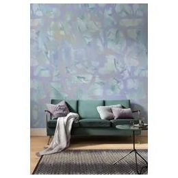Fototapete Komar "Digitaldruck Vlies - Opal Waters - Gr&ouml;&szlig;e 400 x 250 cm", bunt (lila,blau), Rollen: 1, Vlies, Tapeten, Wohnzimmer, Schlafzimmer