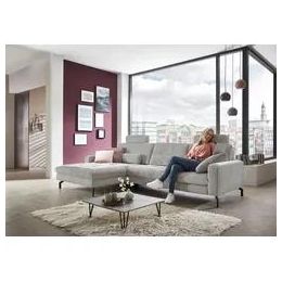 Ecksofa DIE PLANBAR "MP-IN20110 L-Form mit Kaltschaum-Polsterung", grau, B:302cm H:87cm T:178cm, 100% Polyester, Sofas, Ecksofa, optional mit Funktionen erh&auml;ltlich